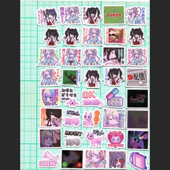 Anime Sticker NEEDY STREAMER OVERLOAD Ame-chan Accessories Cosplay Prop