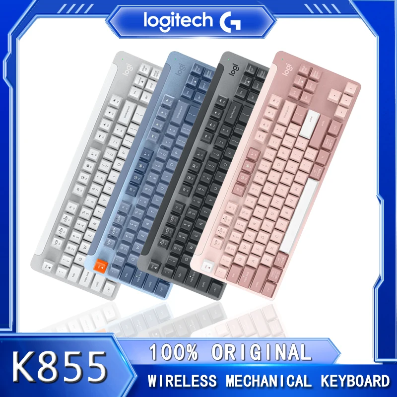 Logitech-Signature-K855-Wireless-Mechanical-Keyboard-Bluetooth-USB-Keyboard-Easy-Switch-Connect ...