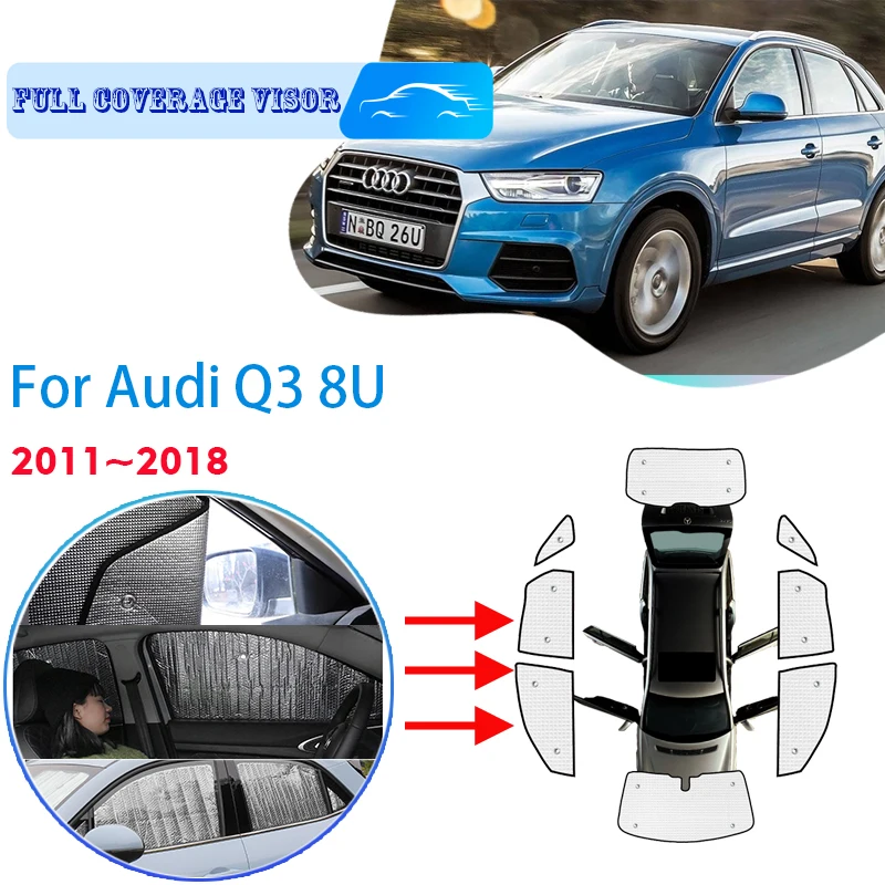 Car Full Coverages Sunshades For Audi Q3 8U 2011~2018 2014 2015 2016 ...