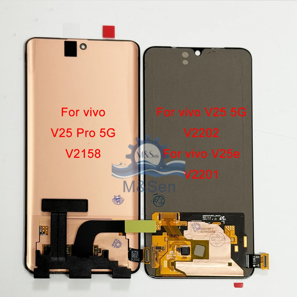 6.44"AMOLED Original For Vivo V25 5G V2202/V25e V2201 LCD Display Frame ...