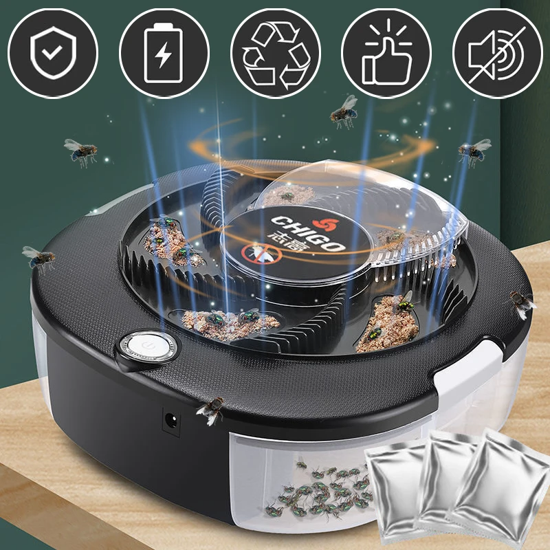 Upgraded-Flycatcher-USB-Rechargeable-Electric-Fly-Trap-Safety-Insect ...