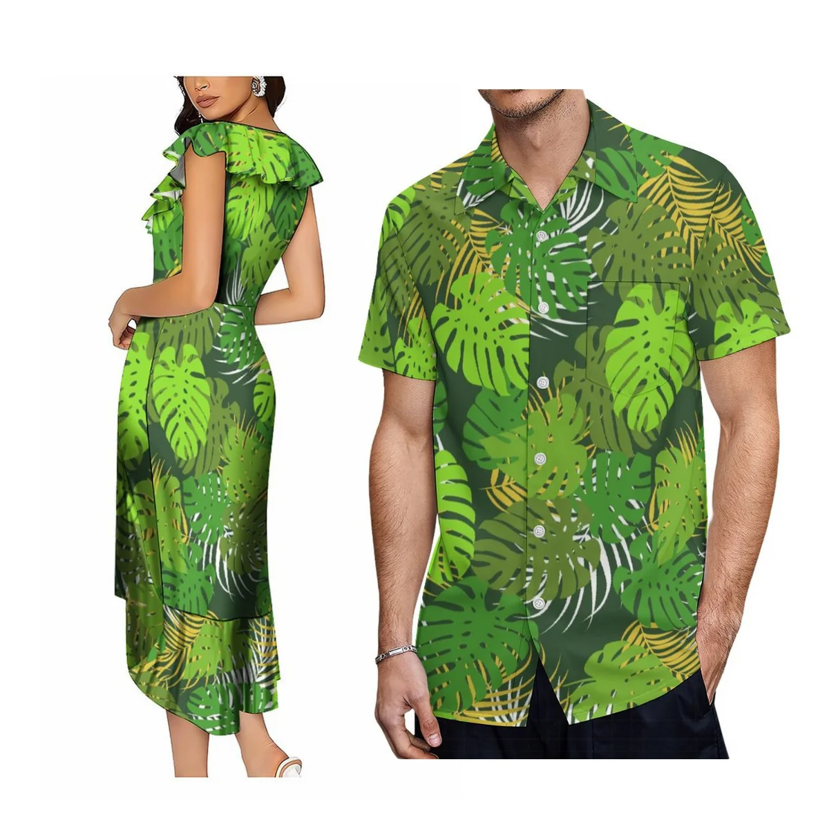 Polynesian-Women-New-Fishtail-Dress-Sexy-Ruffle-Samoa-Style-Super-Soft ...