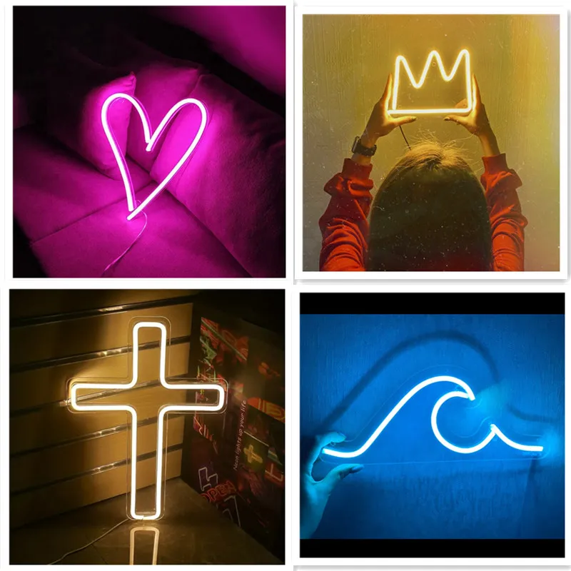USB-type-Neon-Sign-Promotional-Light-Up-Signs-Gameroom-Bedroom-Wall ...