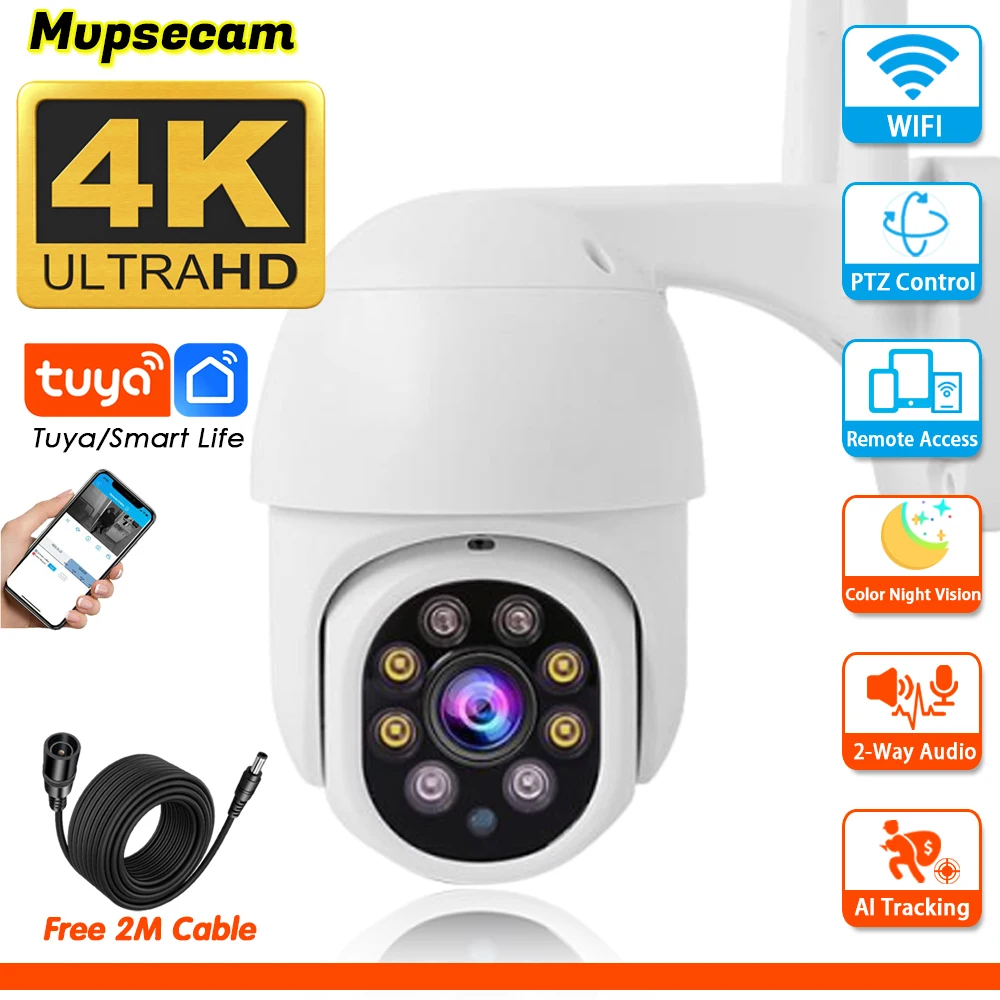 4K-8MP-WIFI-Surveillance-Camera-Tuya-Smart-Wireless-Security-CCTV-IP ...
