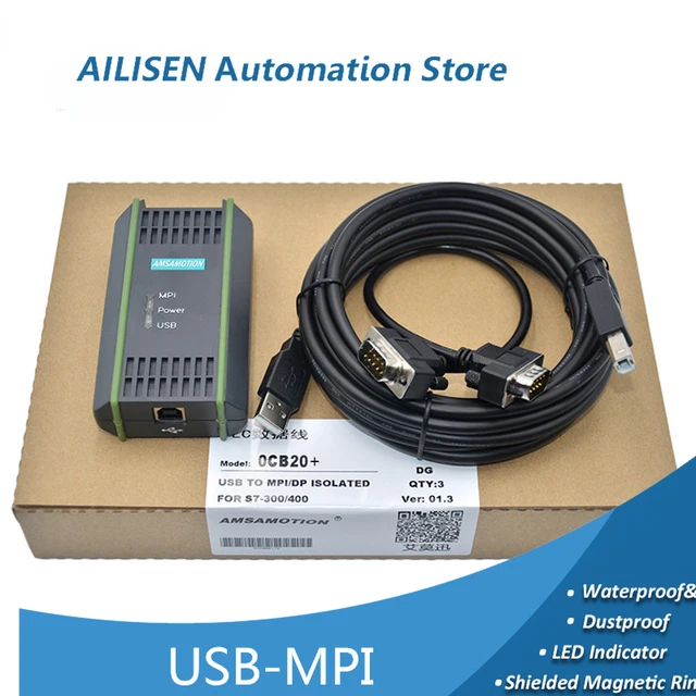 Izolációs Usb-Mpi-Kábel A Siemens S7-200/300/400 Plc Rs485 Profibus/Mpi ...
