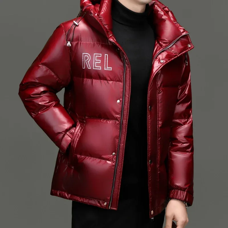 Designer-Clothes-Men-Luxury-Bright-Short-Hooded-Down-Jacket-Duck-Male ...