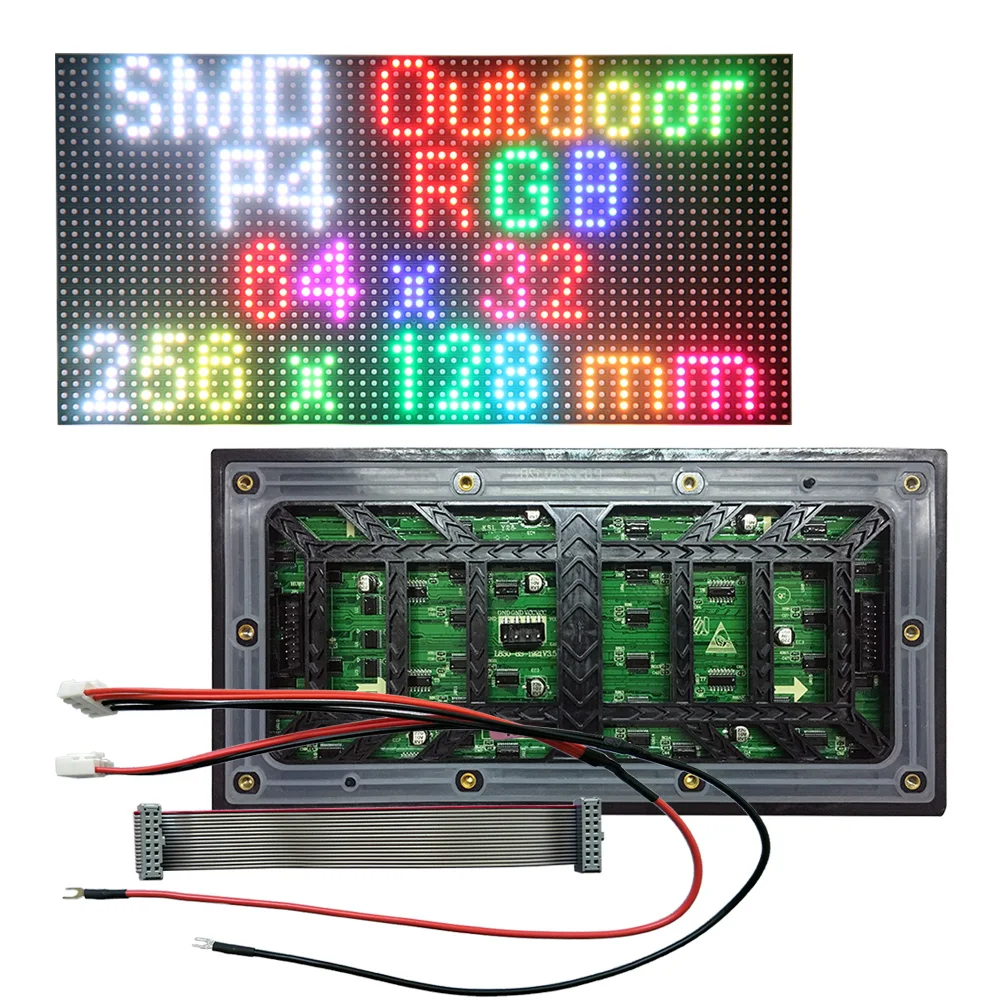 Outdoor P4 LED Module 256x128mm,Full Color LED Display Video Wall ...