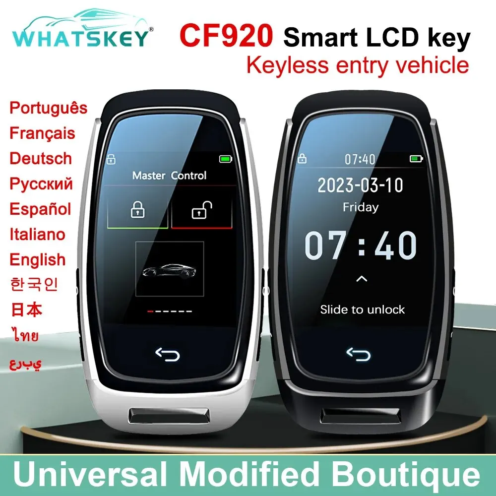 Universal-LCD-Smart-Remote-Car-Key-Screen-Keyless-Entry-confort-vel ...