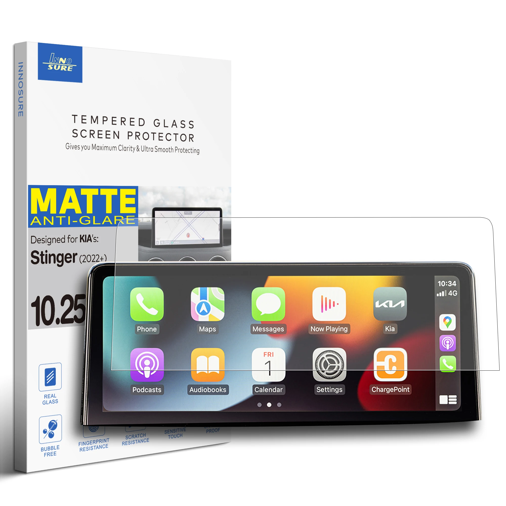 INNOSURE-Stinger-Tempered-Glass-Screen-Protector-for-2022-2023-2024-Kia ...