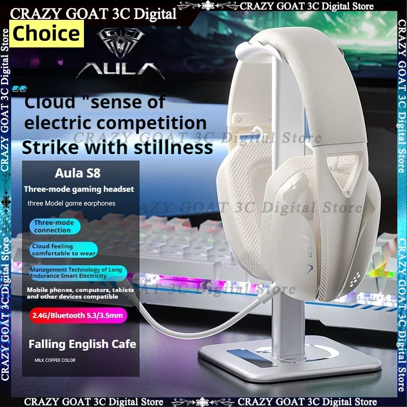 Aula-auriculares-inal-mbricos-S8-con-bluetooth-para-ordenador-cascos ...