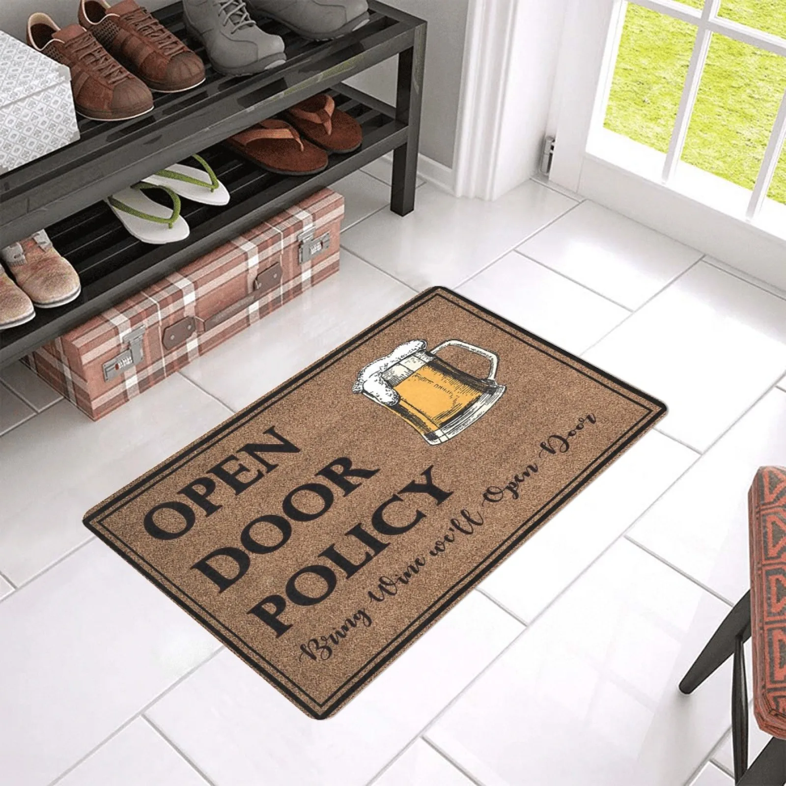 Open Door Welcome Mat