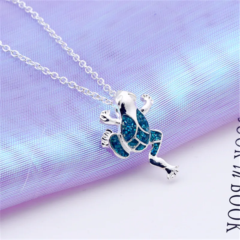 Ephalus Cute Frog Pendant Aura Wild Girl Jewelry Natural Crystal Stone High Quality Original 925 ...
