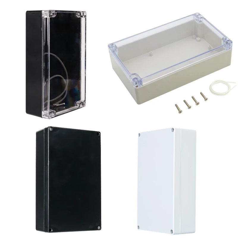 Grey/Black ABS Junction Box Universal Project Enclosure Housing for ...