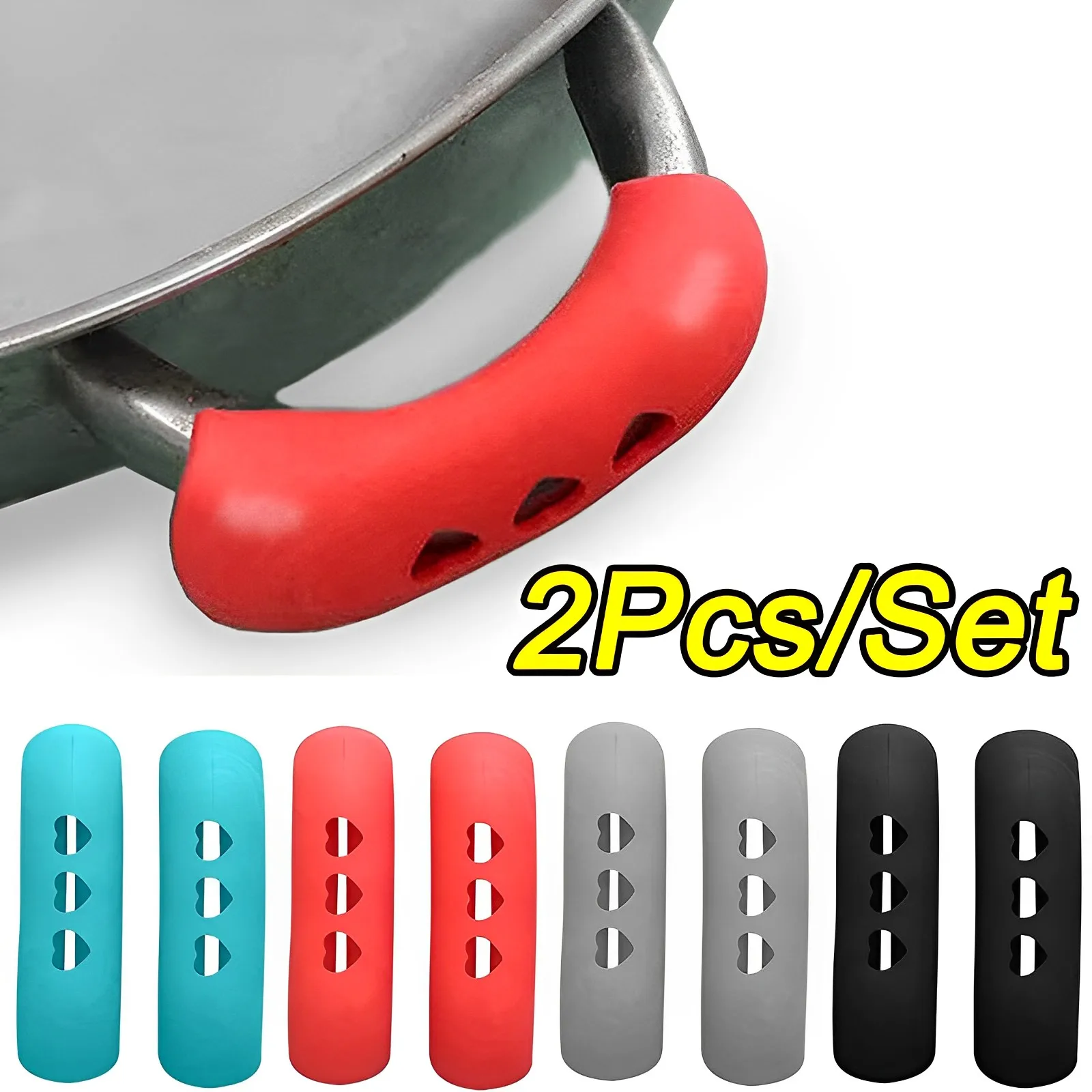 2Pcs-Silicone-Pan-Handle-Cover-Heat-Insulation-Covers-Pot-Non-slip-Ear ...