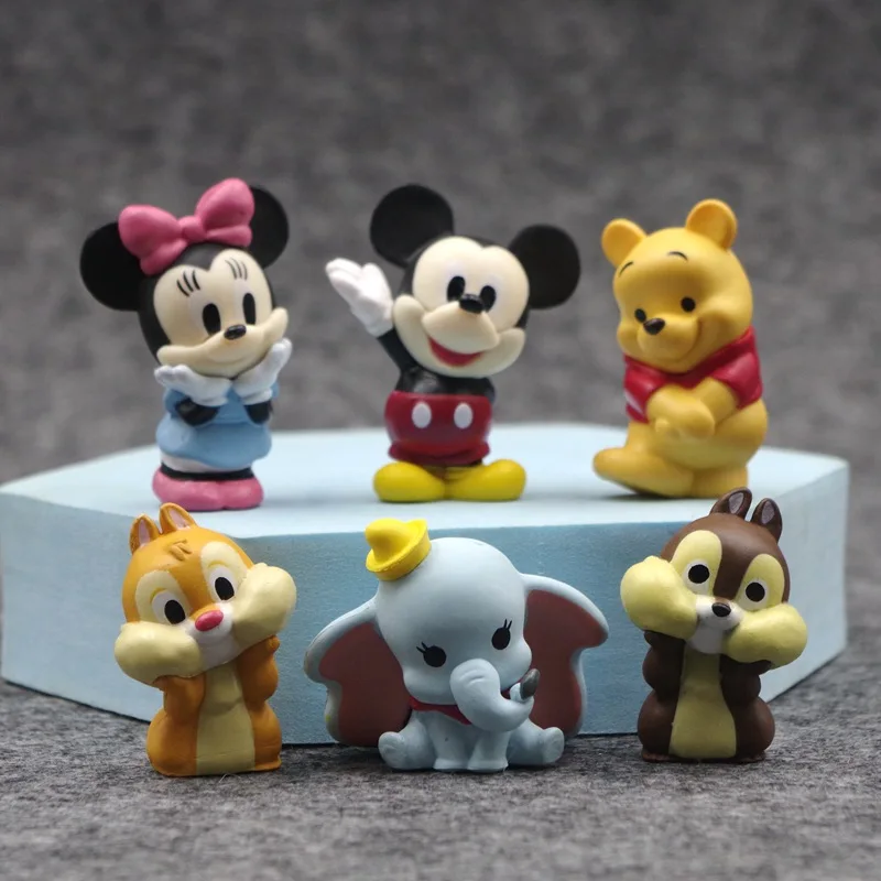 6Pcs-Disney-Anime-Mickey-Mouse-Action-Figure-Minnie-Pooh-Bear-Dumbo ...