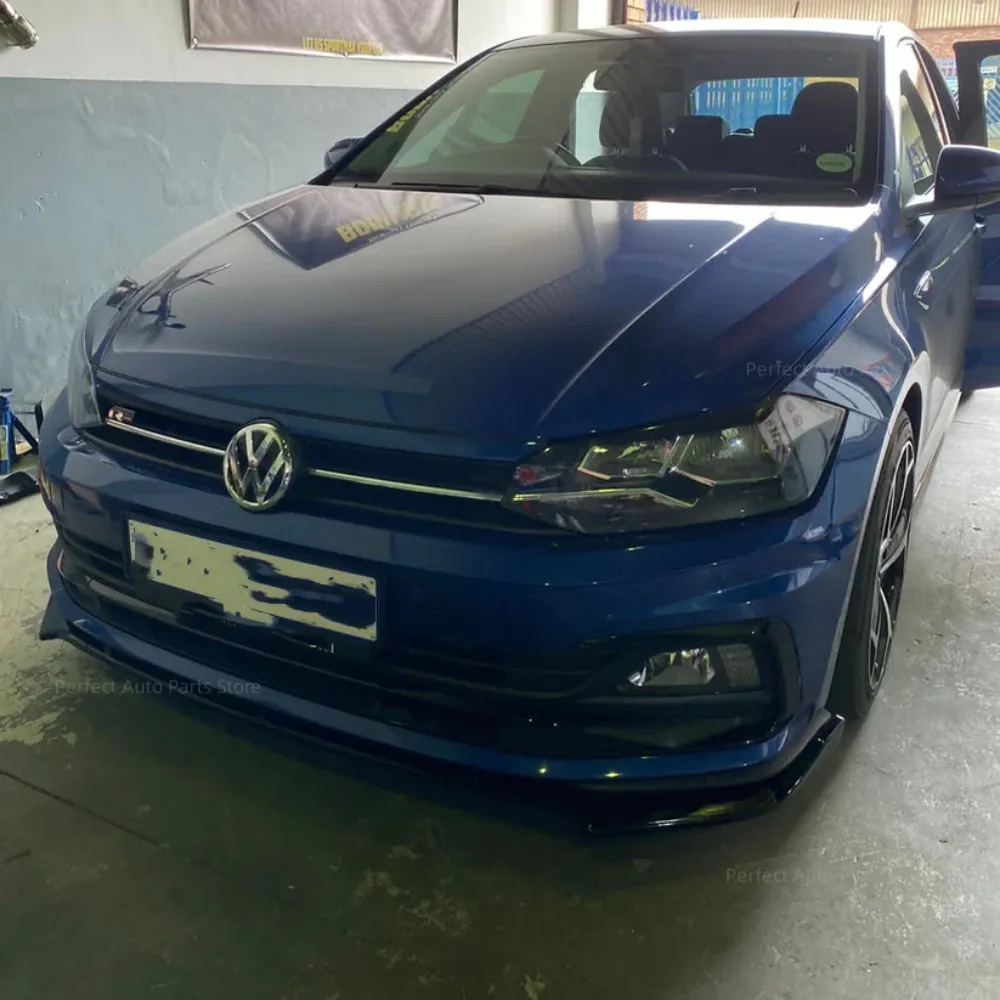 For-Volkswagen-Polo-MK6-AW-3PCS-Car-Front-Bumper-Lip-Spoiler-Splitter ...
