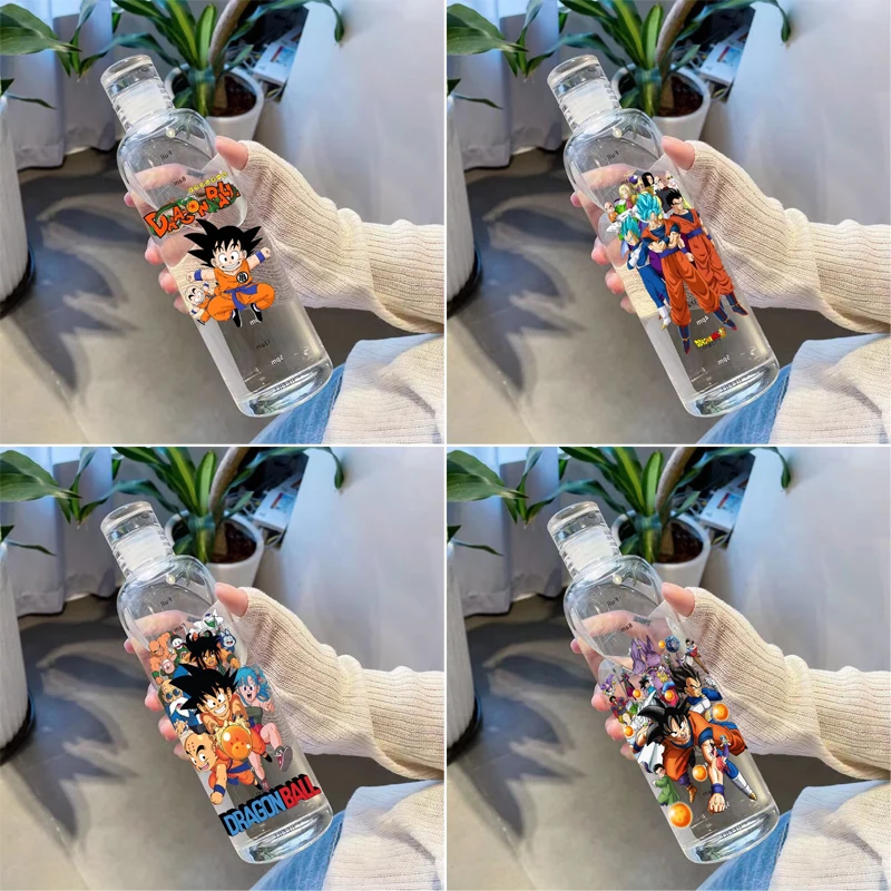 500ml Dragon Ball Son Goku Water Bottle Anime Large Capacity Plastic ...