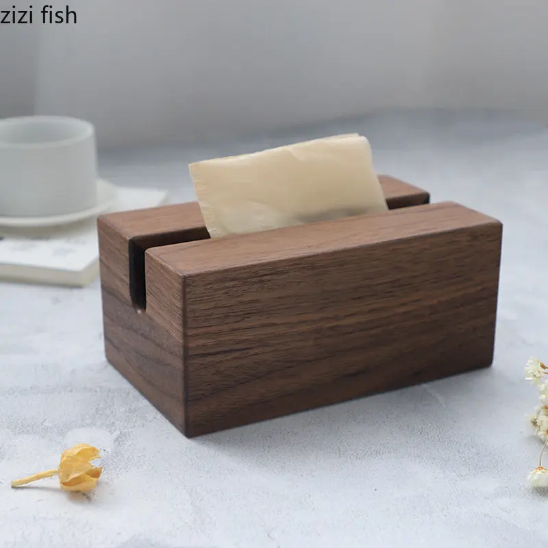 Wooden-Tissue-Box-Rectangular-Napkin-Paper-Towel-Holder-Car-Tissue ...