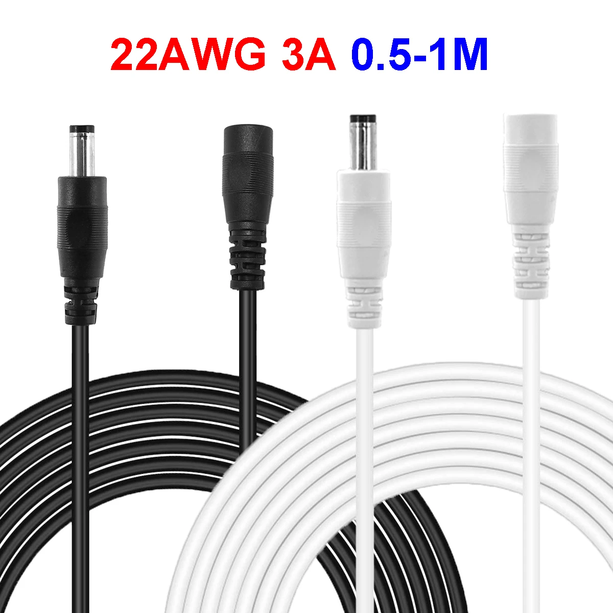 DC-12V-Power-Adapter-Extension-Cable-5-5-2-1mm-Male-Female-Power-Cord ...