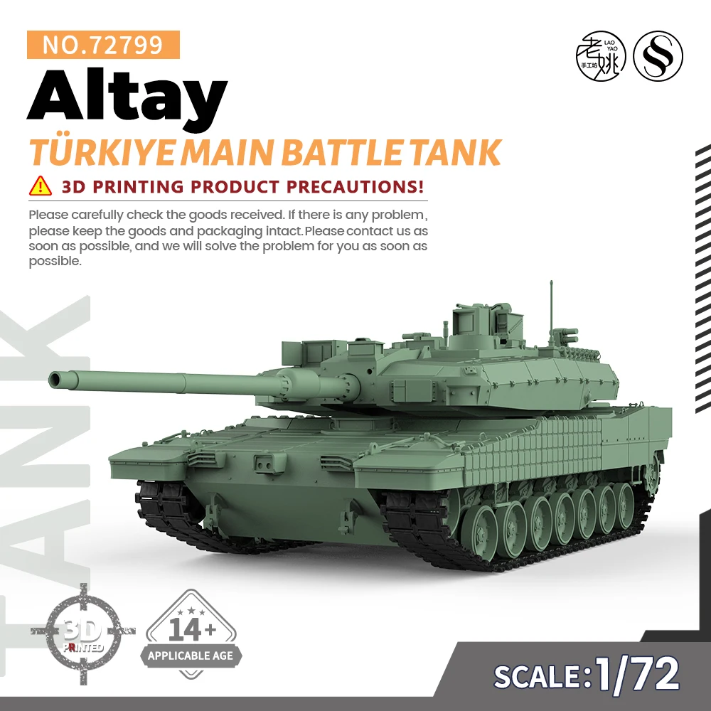 SSMODEL-SS72799-1-72-25mm-Military-Model-Kit-T-rkiye-Altay-Main-Battle ...