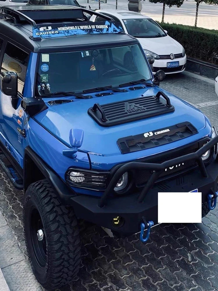 For Toyota FJ cruiser hood with light trim plate vent small yellow ...