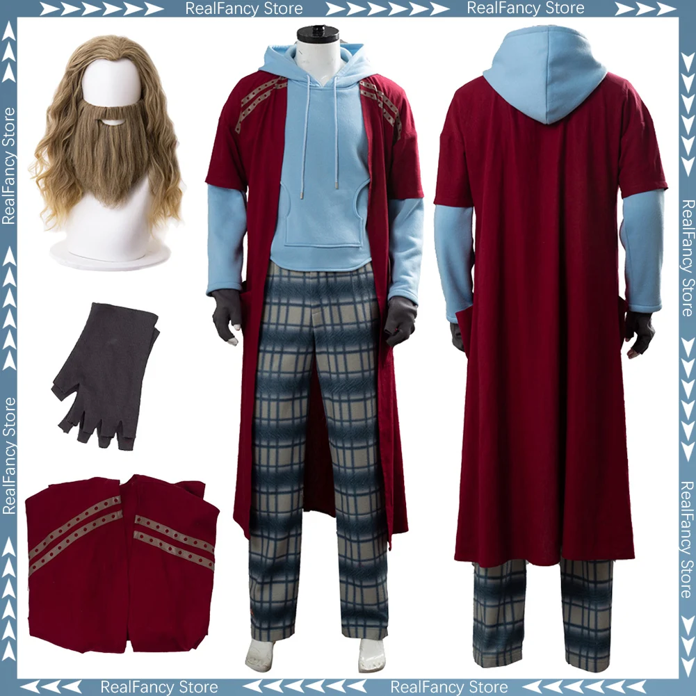 Fat-Decadent-Thor-Cosplay-Nette-Wig-Movie-Endgame-Smile-Hero-Costume-D ...