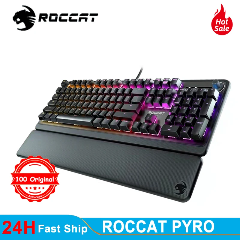 Roccat Pyro Mechanical RGB Gaming Keyboard with RGB lighting (DE layout ...