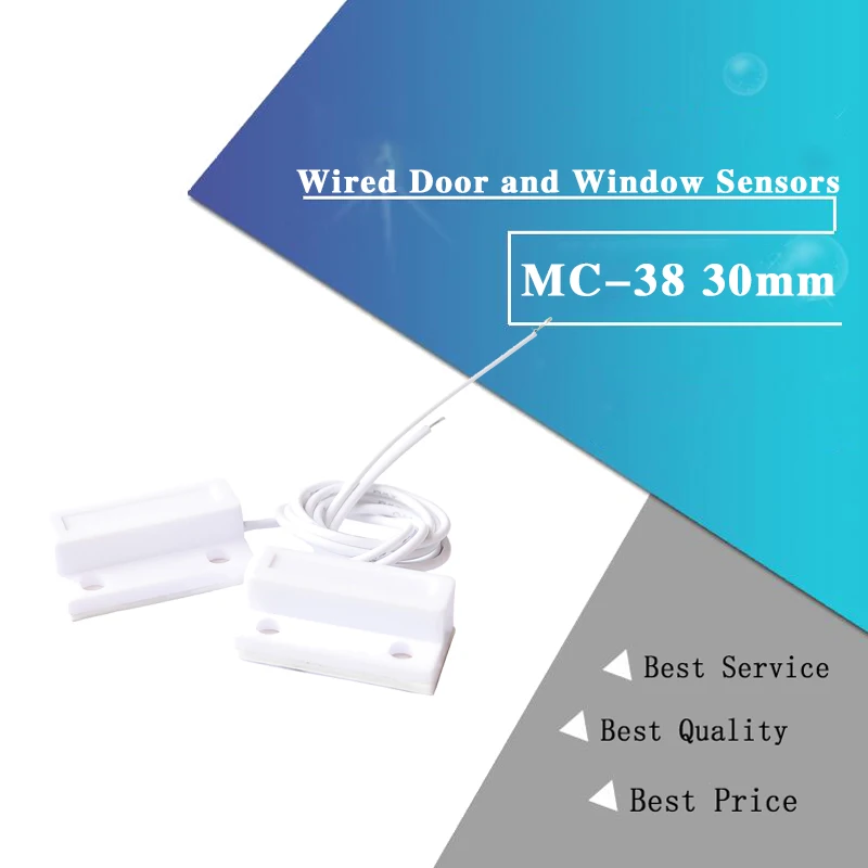 MC 38 MC38 Wired Door Window Sensor 30mm Wire Lengthen Randomly ...