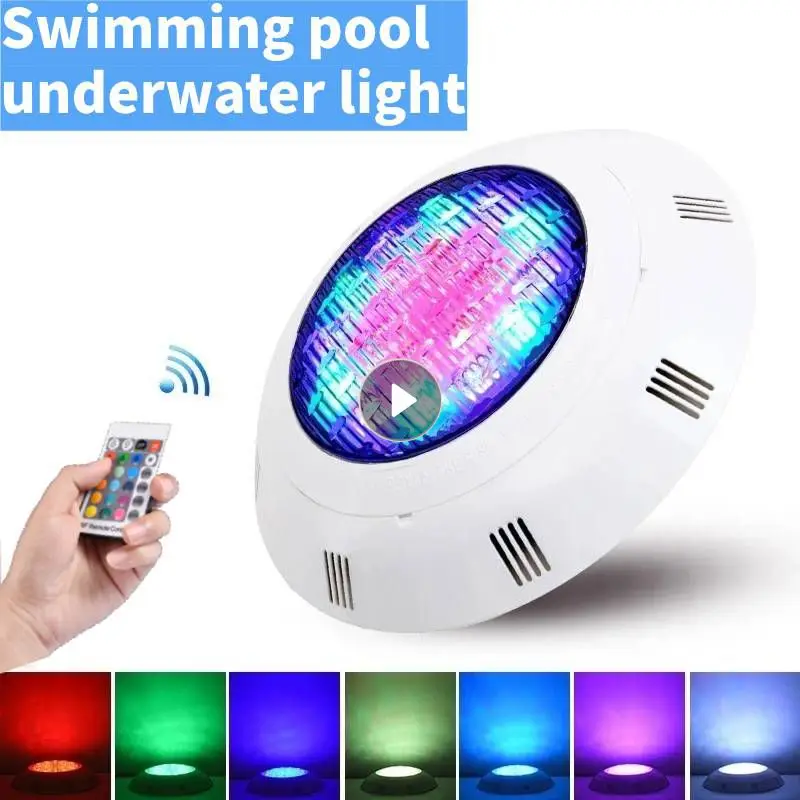 38W-Underwater-Light-Swimming-Pool-Waterproof-Wall-Mounted-Led-Remote ...