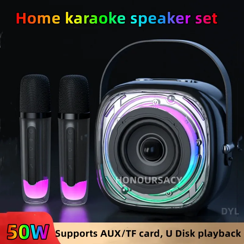 50W-High-Power-Karaoke-Bluetooth-Speaker-Portable-3D-Stereo-Surround ...