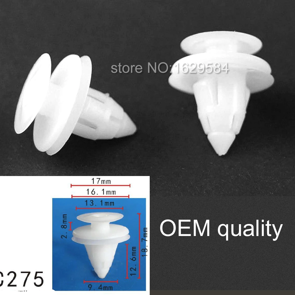 50-100x-OEM-Trim-Panel-Clips-For-Nissan-84915-0W000-Pathfinder ...