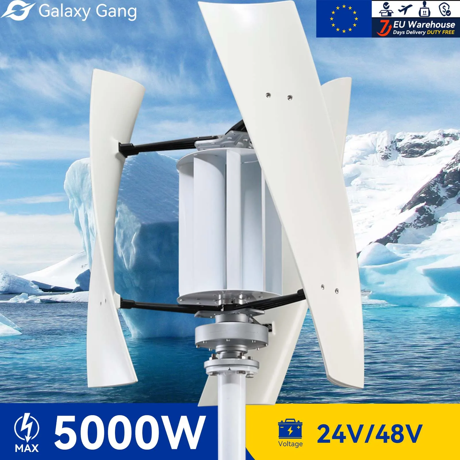 Galaxy Gang 3KW 3000w Vertical Axis Maglev Windmill Turbine High ...