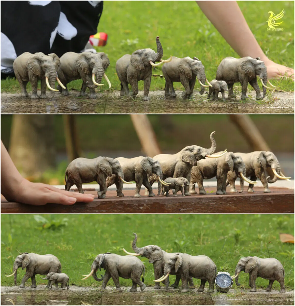 Small African Elephants Family