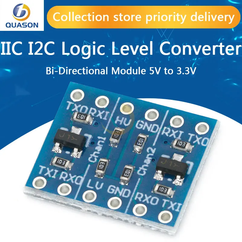 1PCS-2-Channel-IIC-I2C-Logic-Level-Converter-Bi-Directional-Module-5V ...