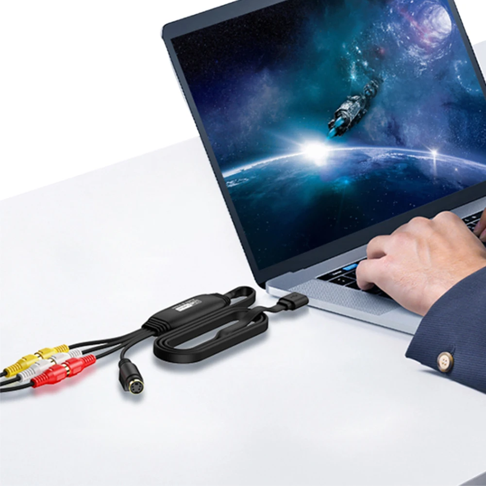 High Definition USB Video Capture Card for VHS VCR DVD Audio Conversion ...