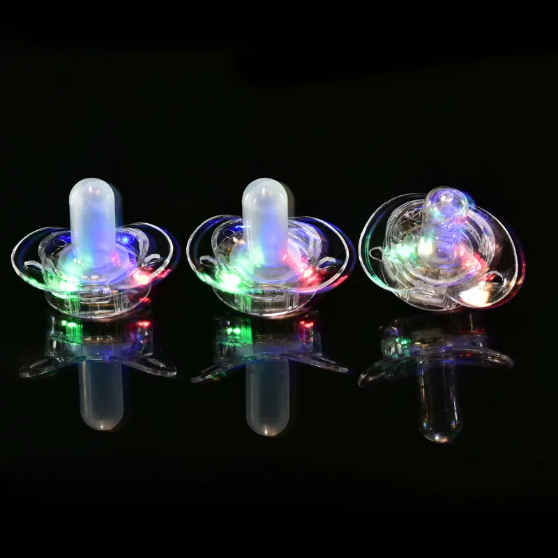 1PCS Creativity Night Light Led Pacifier Party Rave Soft Light Up Toys ...