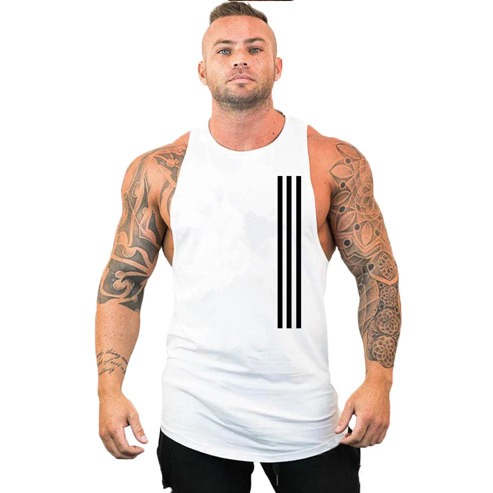 Bodybuilding-Tank-Tops-Men-Gym-Workout-Fitness-sleeveless-shirt-Male ...