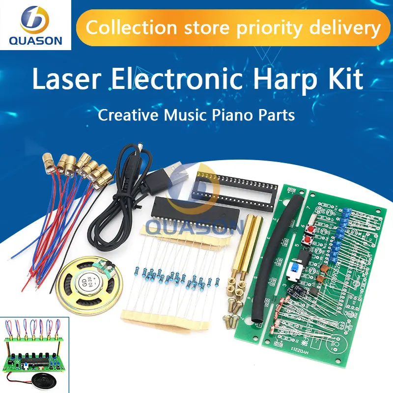 Kit de arpa láser 51 SCM, Kit de Piano Electrónico, arpa de música ...