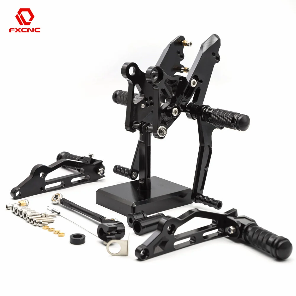 Adjustable Motorcycle Rearsets Footpeg Footrest Rear Set Foot Pedal For ...