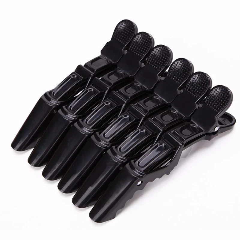 6pcs/lot Plastic Hairpin Hair Clips Hairdressing Clamps Claw Section ...