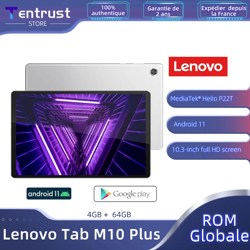 Lenovo – Tablette Tab M10 Fhd Plus, Avec Écran Ips De 10.3 Pouces ...