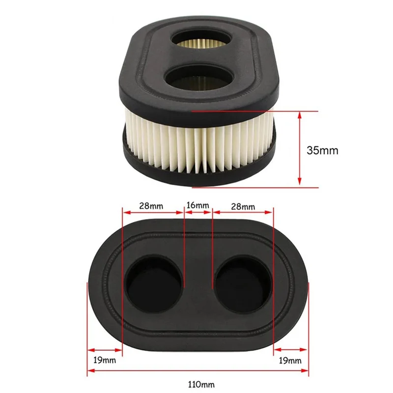 Tondeuse,Filtre à Air pour tondeuse à gazon Briggs & Stratton 798452 593260 5432 5432k 1 pièce ...