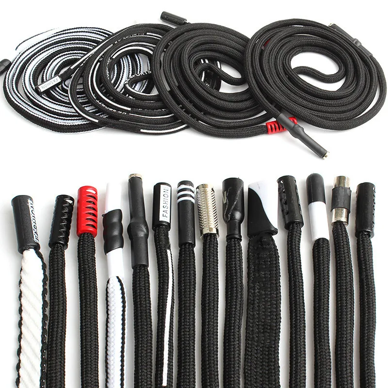 130cm-Trouser-Waist-Drawstring-Black-Round-Rope-For-Women-Men-s-Hoodies ...