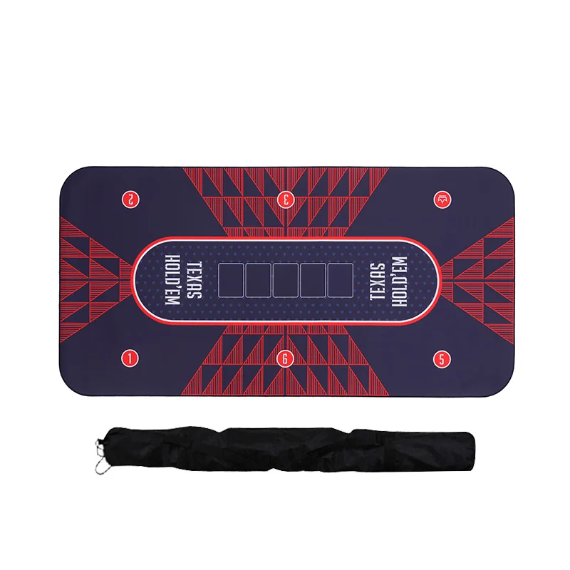 Rubber-Hold-Em-Texas-Poker-Mat-Tabletop-Quality-Chips-Dice-Board-Game ...