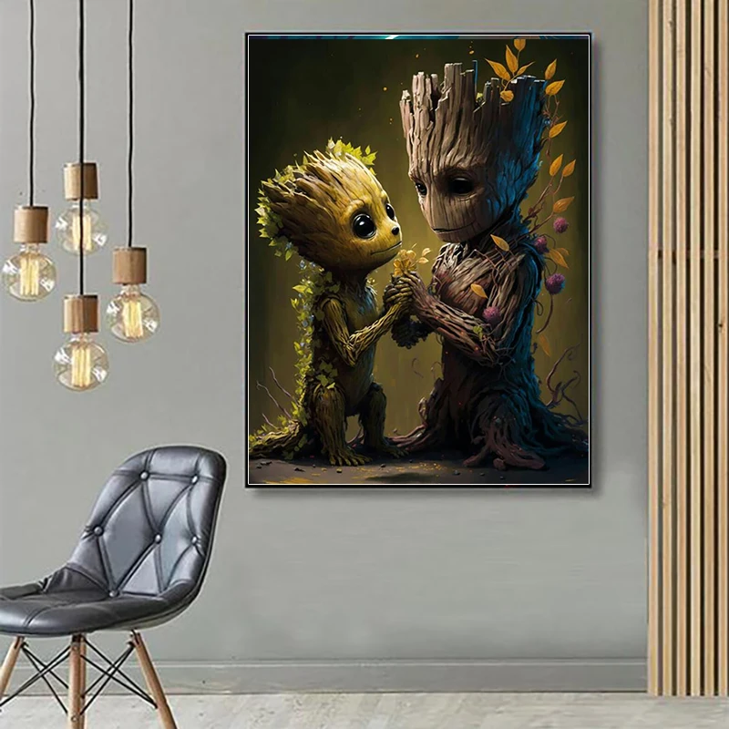 Marvel-Grue-Diamond-Painting-Kit-Little-Tree-Man-Canal-Guard-Sticker ...