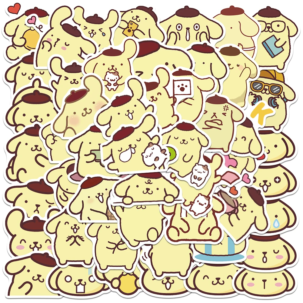 50-100pcs-Sanrio-Cute-Pompompurin-Dog-Anime-Cartoon-Stickers-DIY ...
