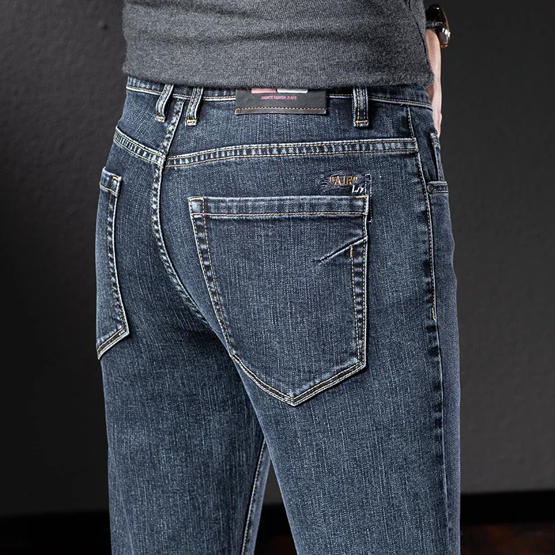 Classic-Style-Colors-Men-s-Cotton-Stretch-Regular-Fit-Jeans-Autumn-New ...