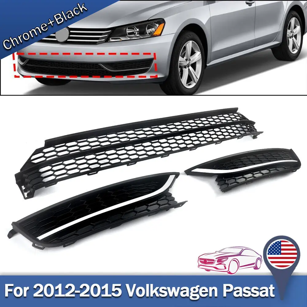 For-2012-2013-2014-2015-VW-Passat-Front-Bumper-Radiator-Lower-Grille ...