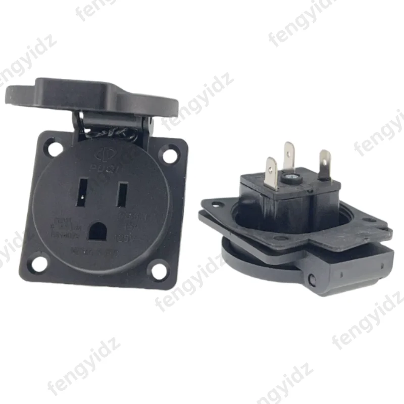 Black 125V 15A 20A IP44 CE America Japan Multifunction Outdoor US ...