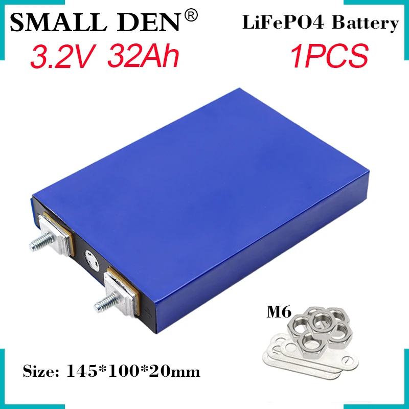 New 3.2V 32Ah LiFePO4 Rechargeable Battery 3C Discharge 32000mAh 12.8V ...